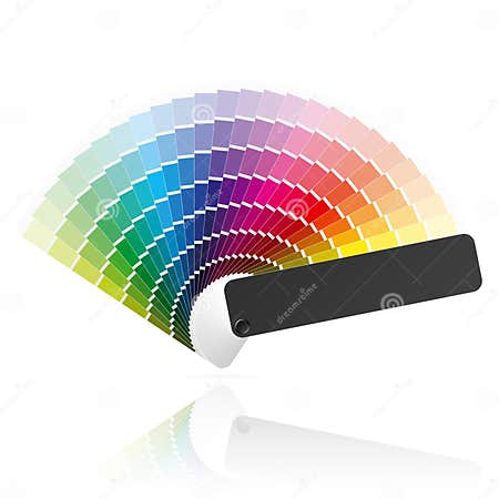 Color fan stock vector. Illustration of guide, colors - 14089749