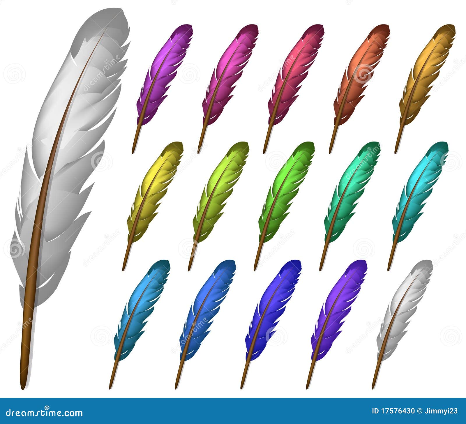 Color Feather Stock Illustrations – 61,393 Color Feather Stock ...
