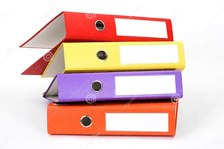 Color file folders stock photo. Image of records, copy - 13861588