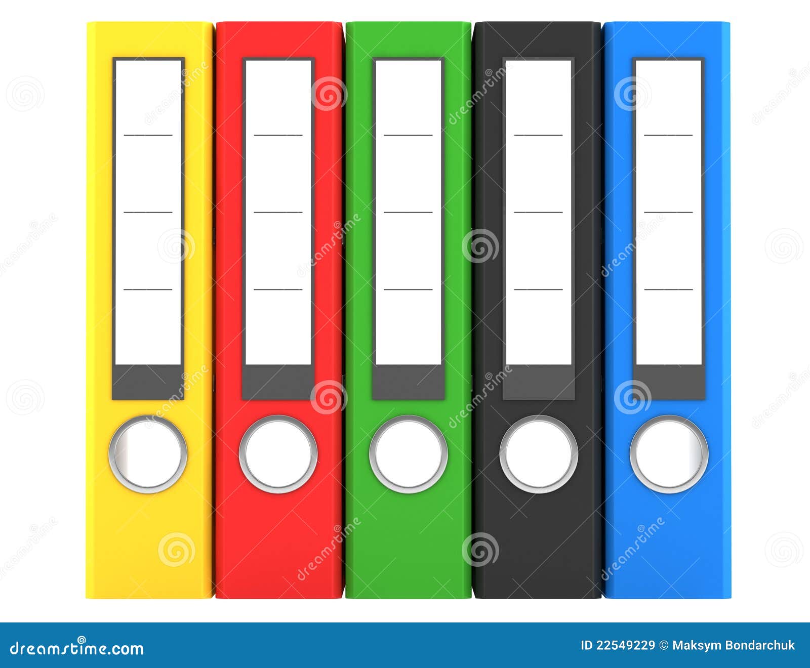 Color File Folders And Heap Of Project Drawings Stock Photography ...
