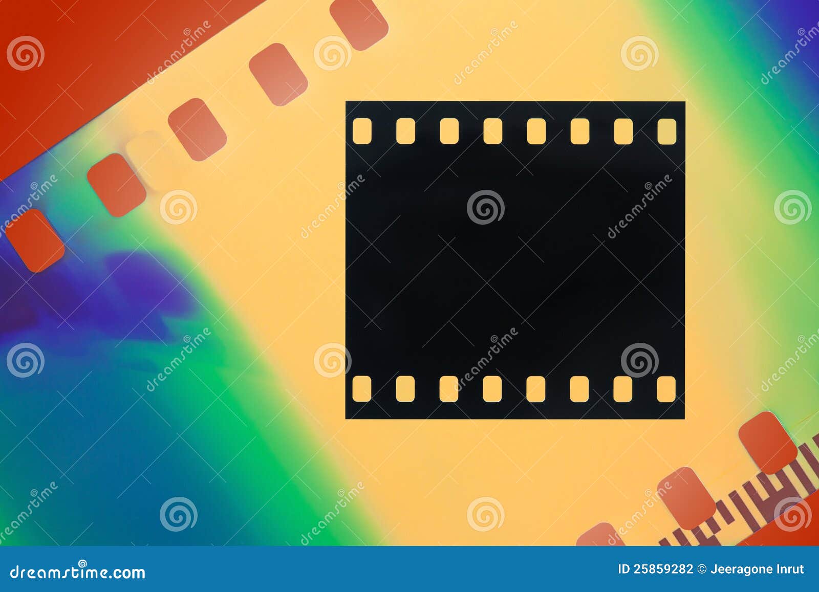 Color film stock illustration. Illustration of cinematography - 25859282