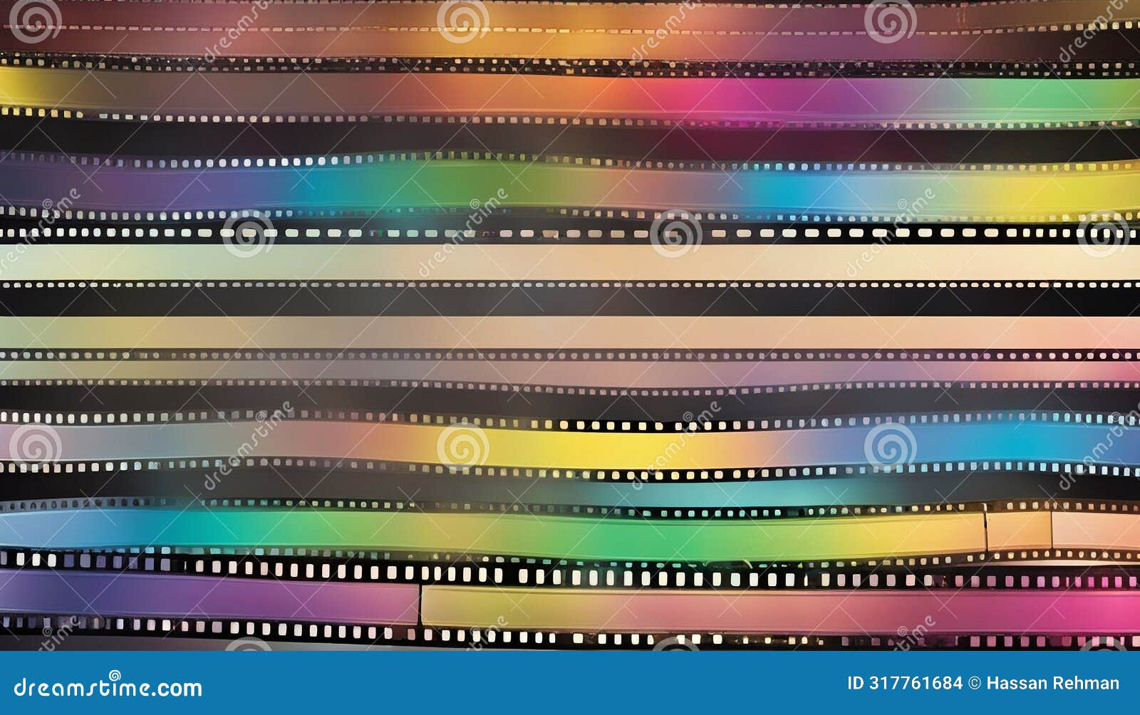 Color Film Strip for Banner Background Stock Illustration ...
