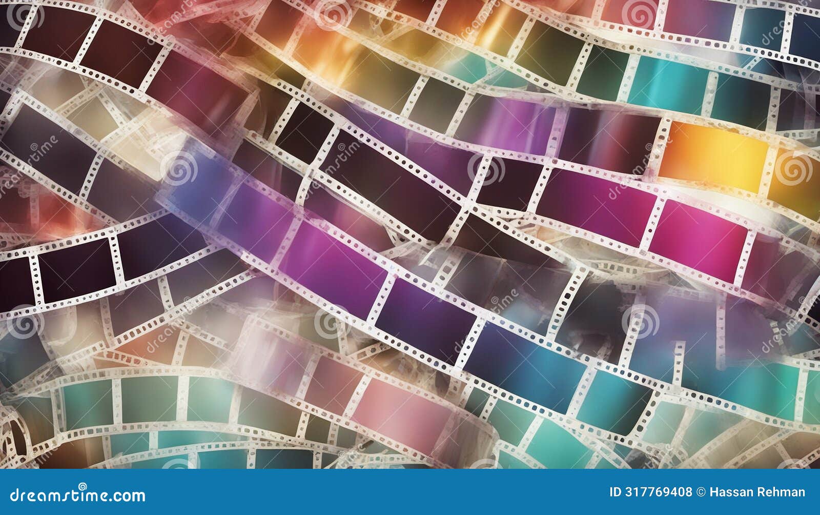 Color Film Strip for Banner Background Stock Illustration ...