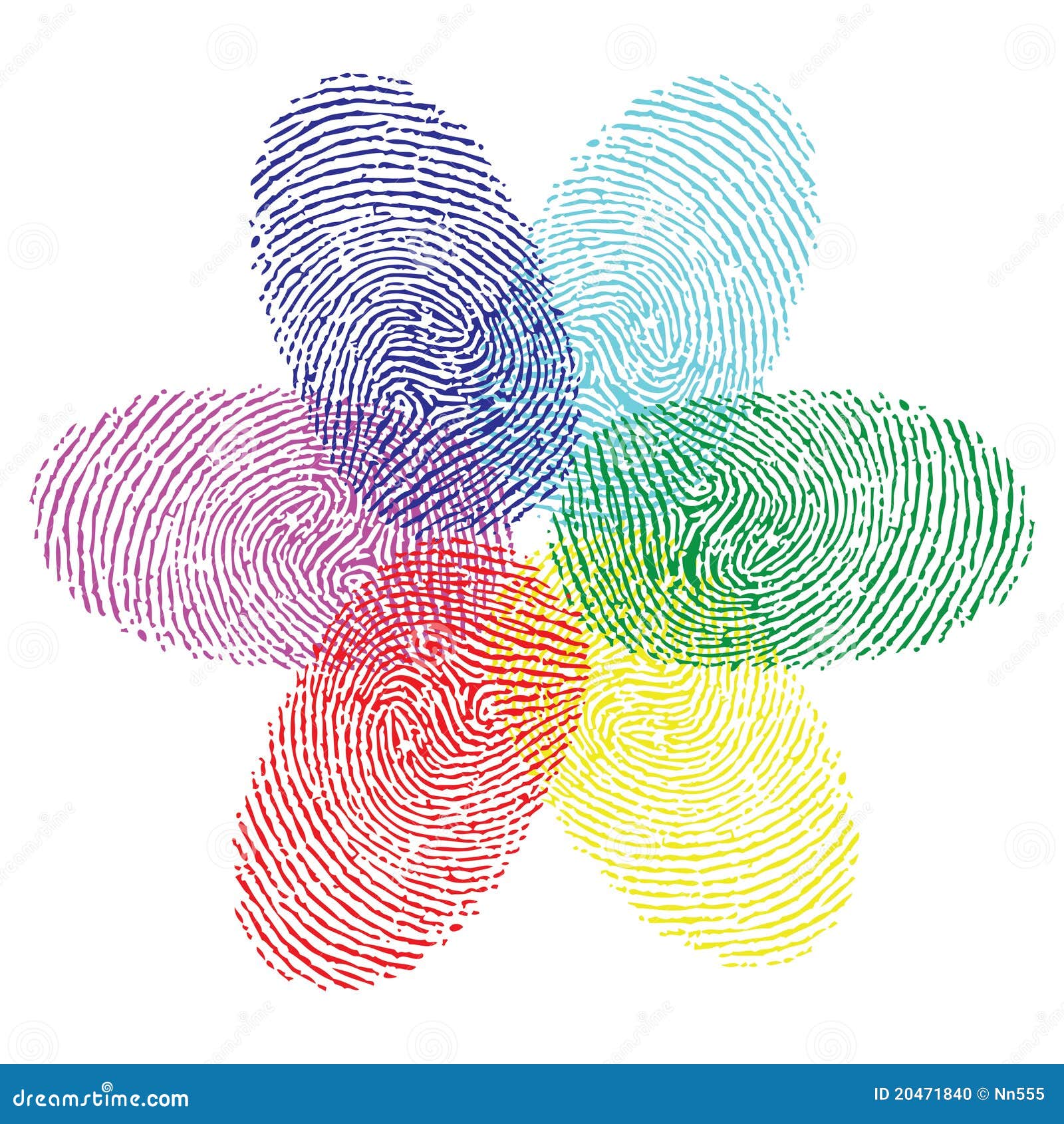 Fingerprint Flower Stock Illustrations – 178 Fingerprint Flower Stock ...