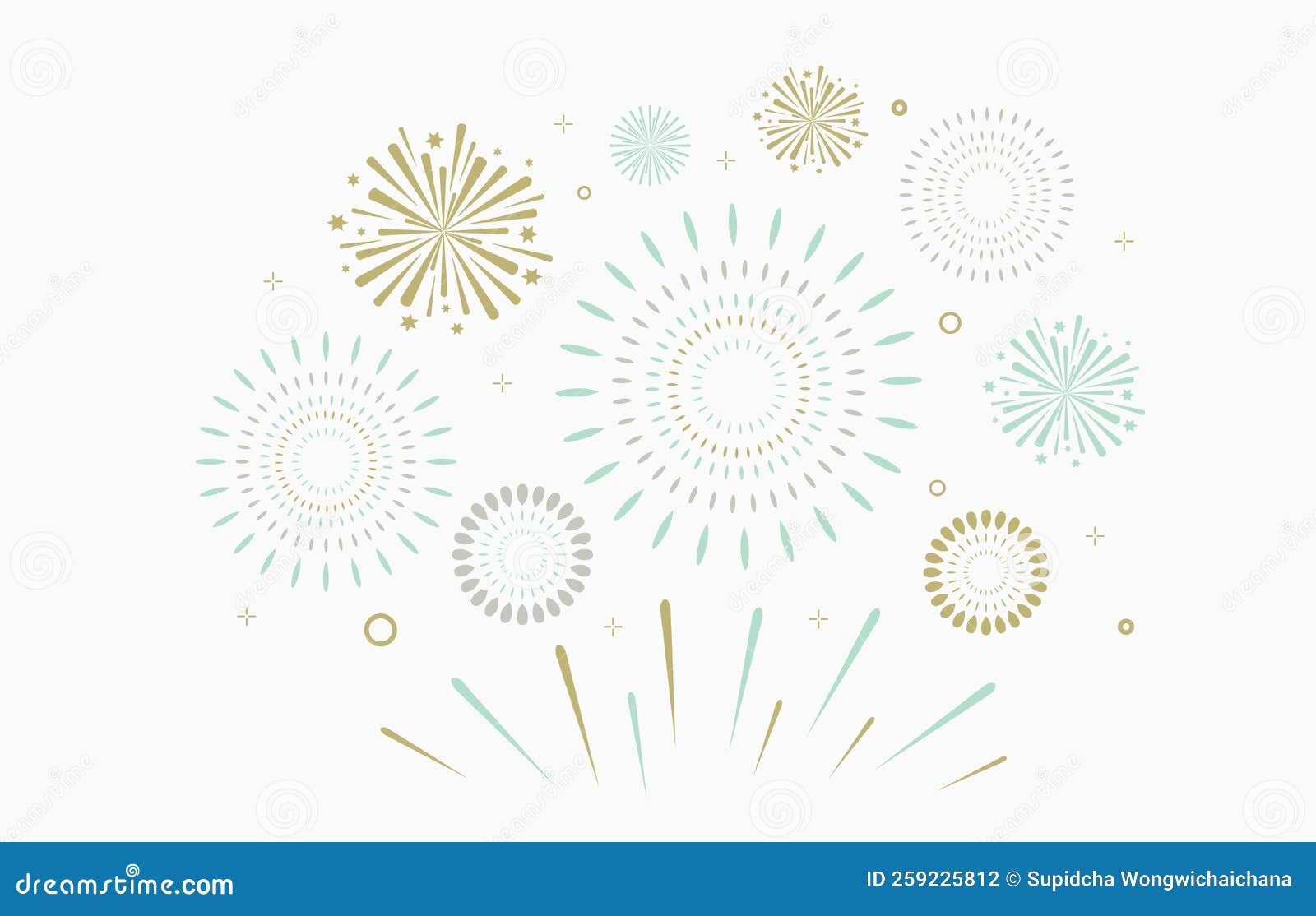 Color Firework Background for New Year Celebration Stock Vector ...