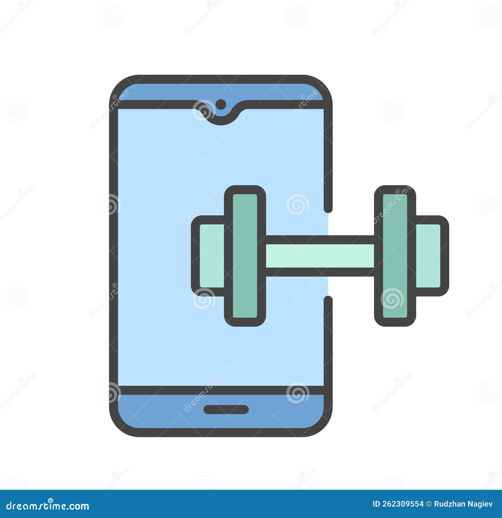 Color fitness app icon stock illustration. Illustration of diet - 262309554