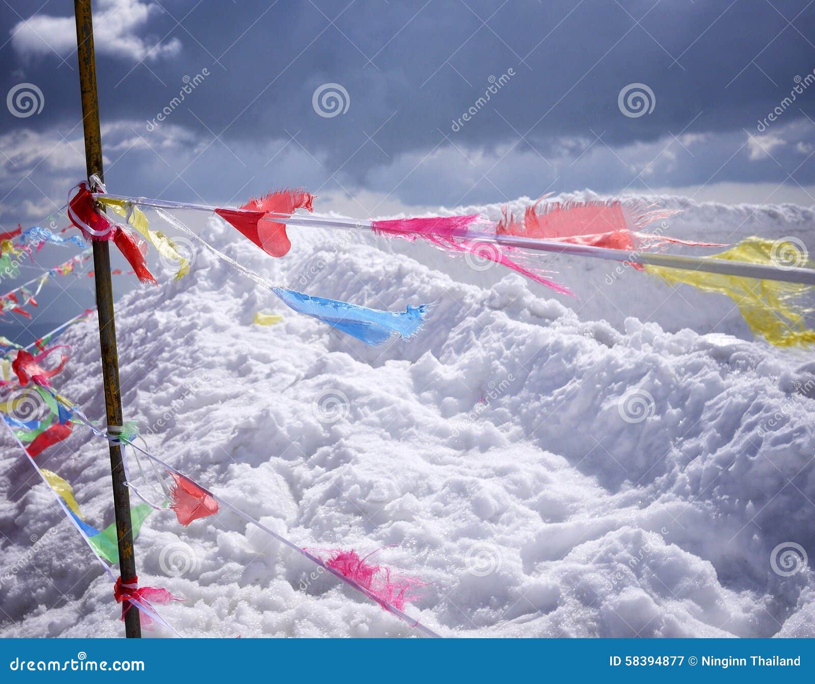 Color flags stock image. Image of flagline, winterseason - 58394877