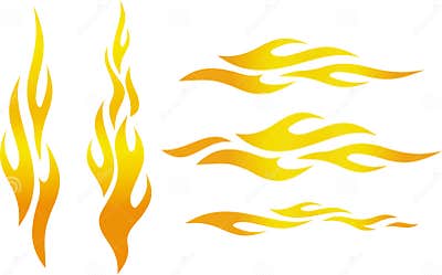 Color flames (Vector) stock vector. Illustration of color - 9683528