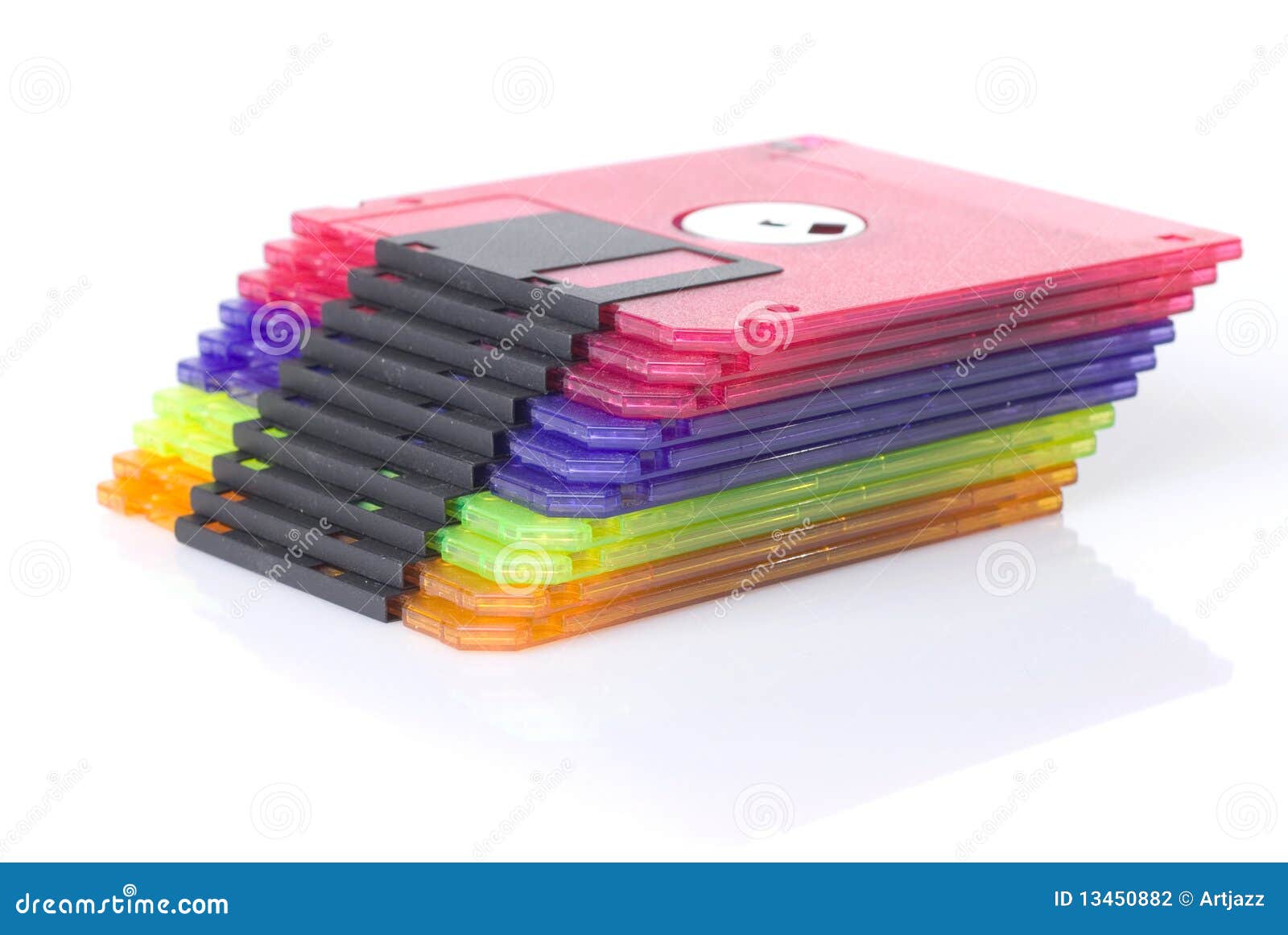 Color floppy disks stock photo. Image of business, data - 13450882