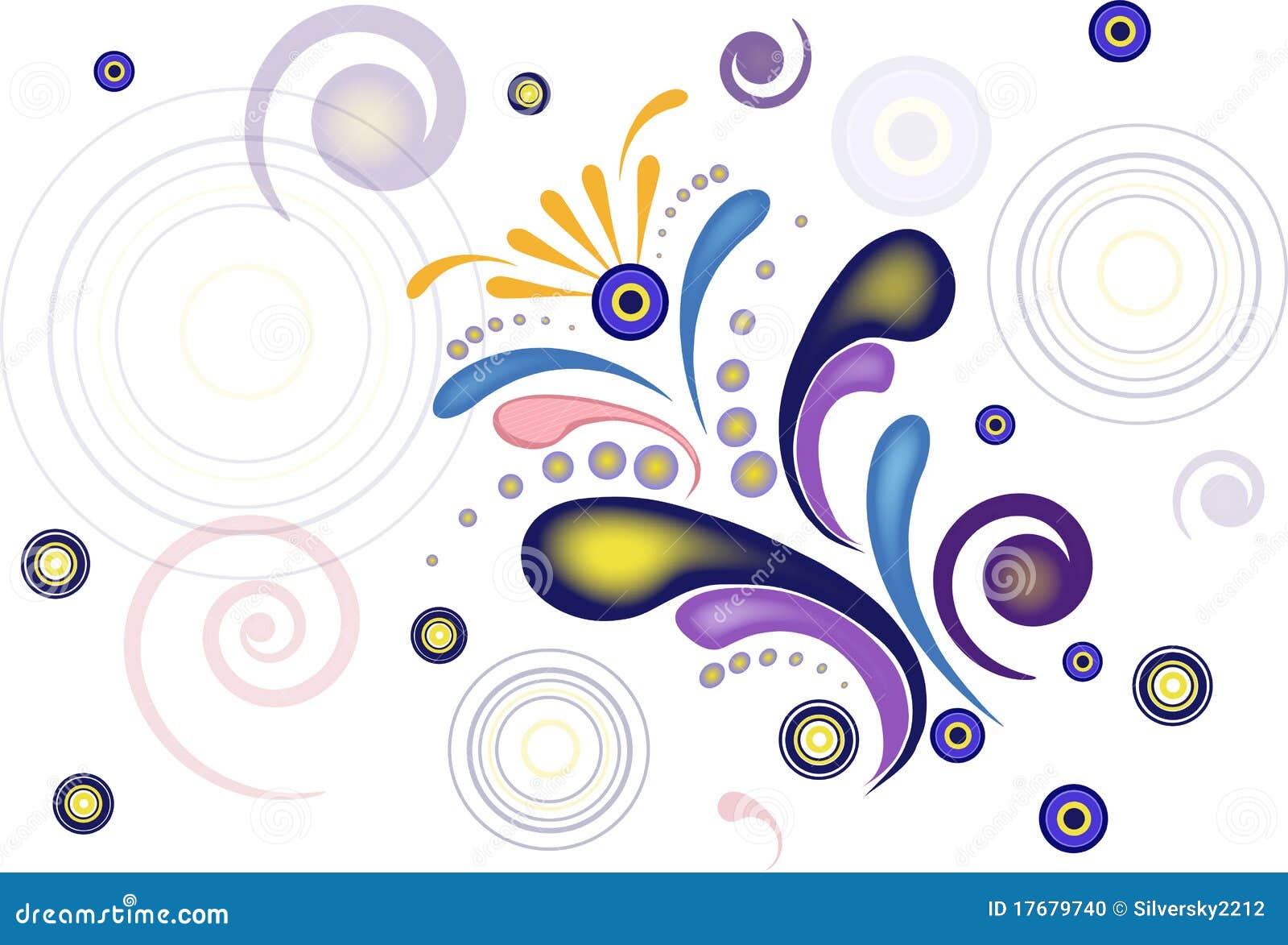 Color Floral Burst Background Stock Vector - Illustration of drawing ...