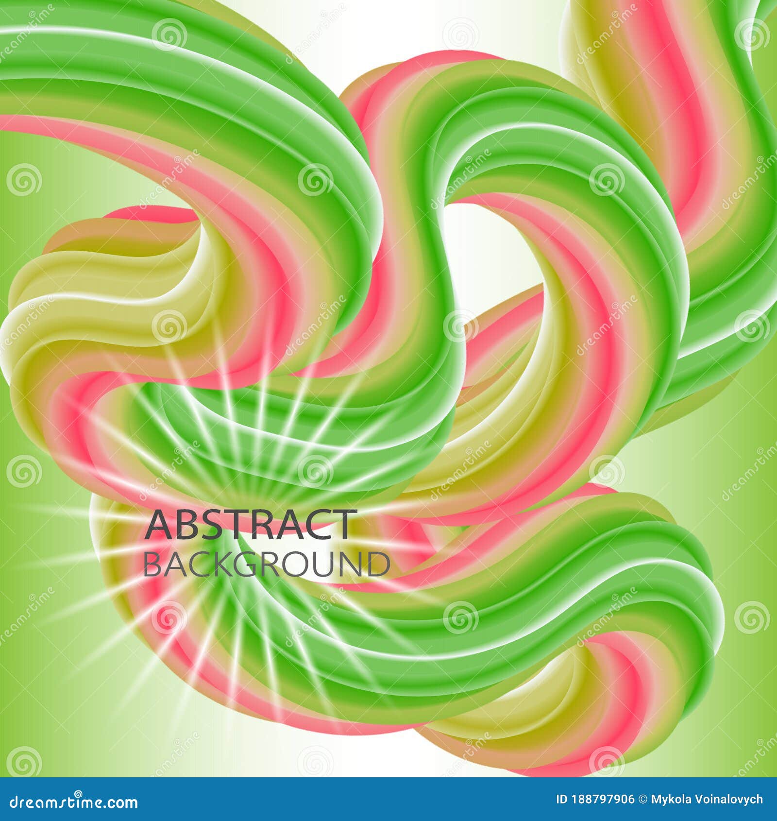 Color Flow Abstract Shape Poster Design. Vector Illustration Stock ...