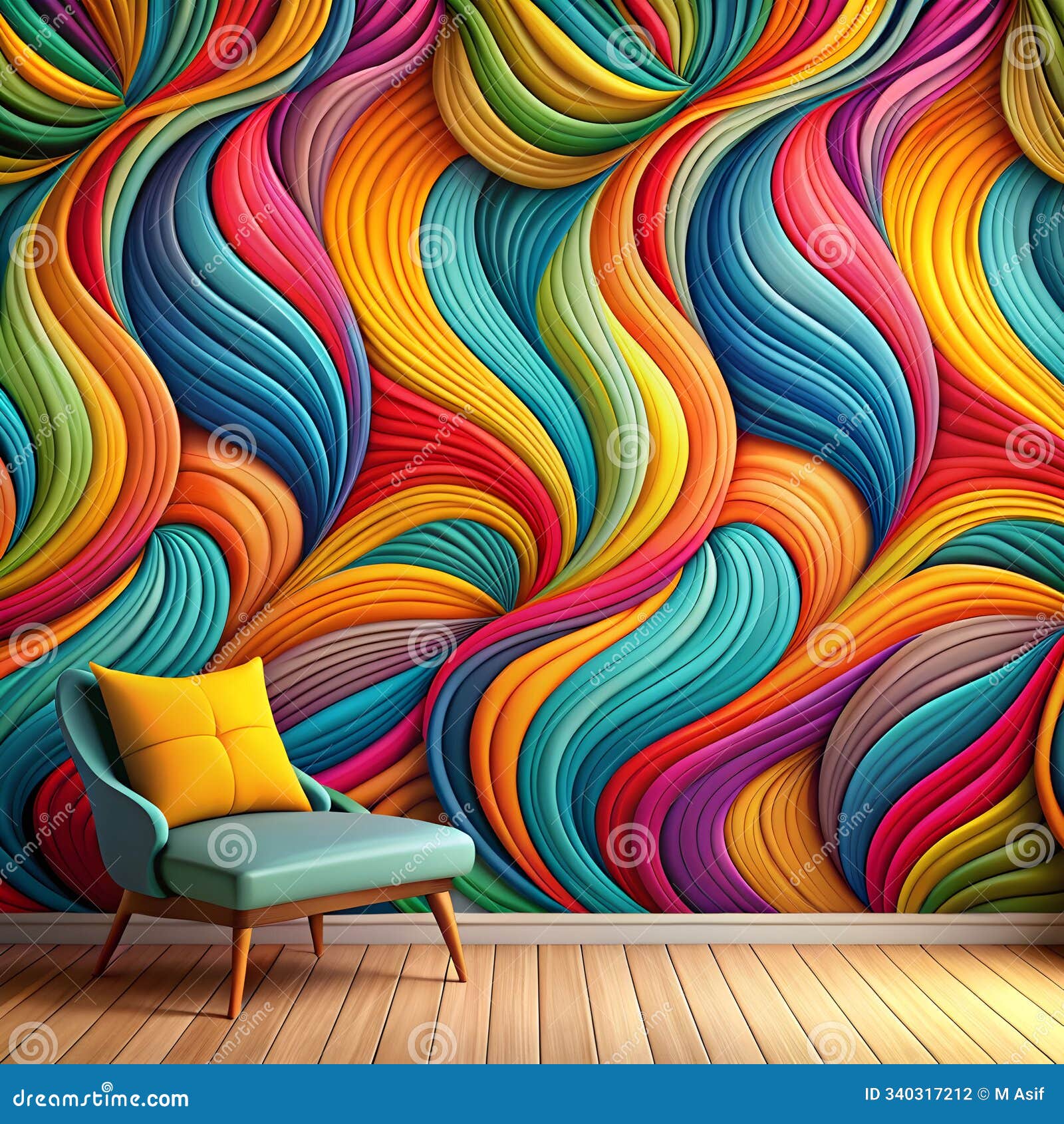 Color Flow Wallpaper Showcases a Mesmerizing Blend of Swirling Stock ...