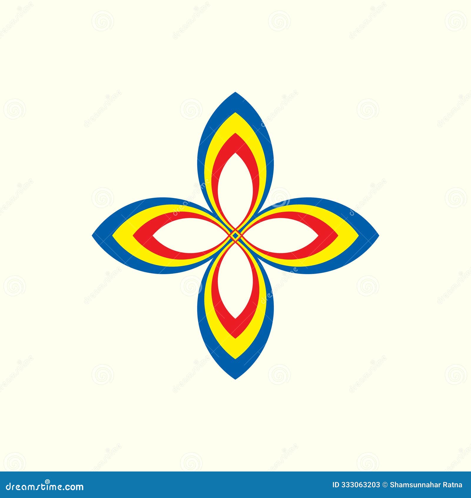 Color Flower Logo Design Idea Stock Illustration - Illustration of ...