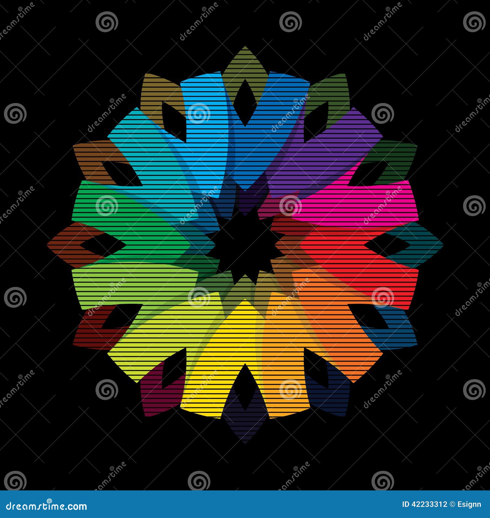 Color Flower Wheel Background Concept Stock Vector - Illustration of ...