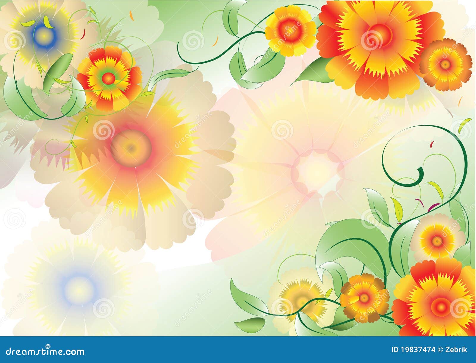 Color flowers background3 stock vector. Illustration of beautiful ...