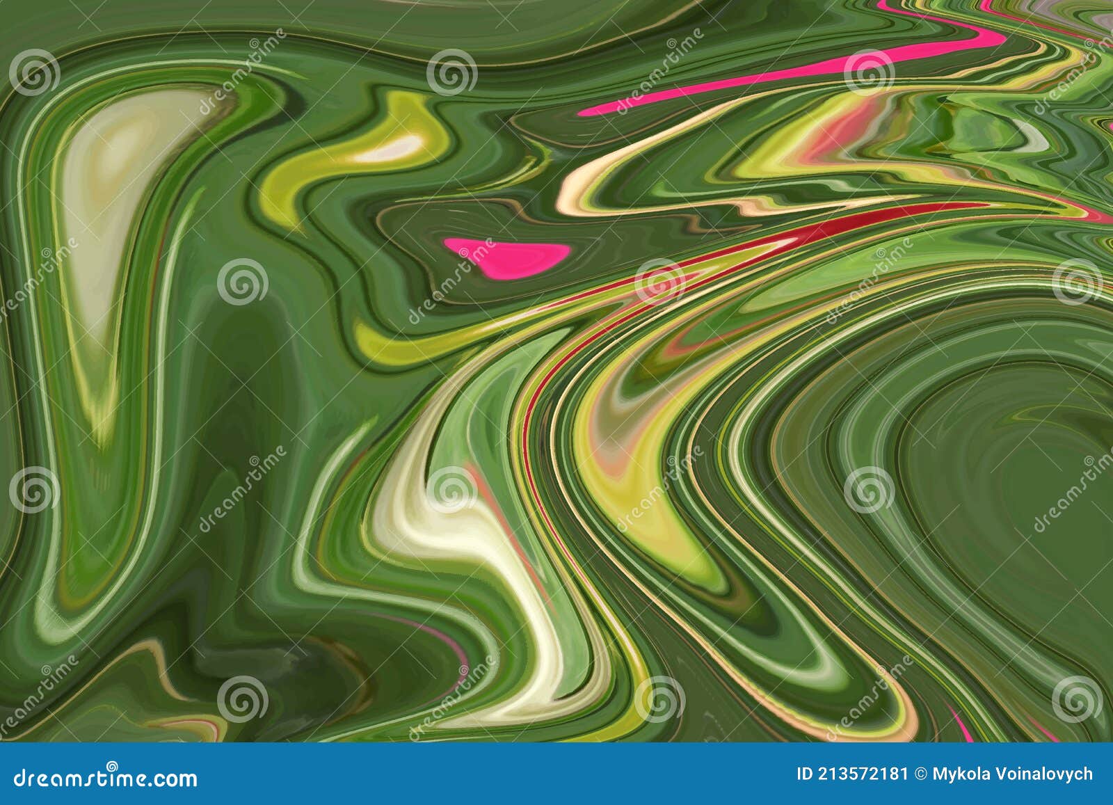 Green Fluid Flow Vector Geometric Abstract Dynamic Design Stock Vector ...