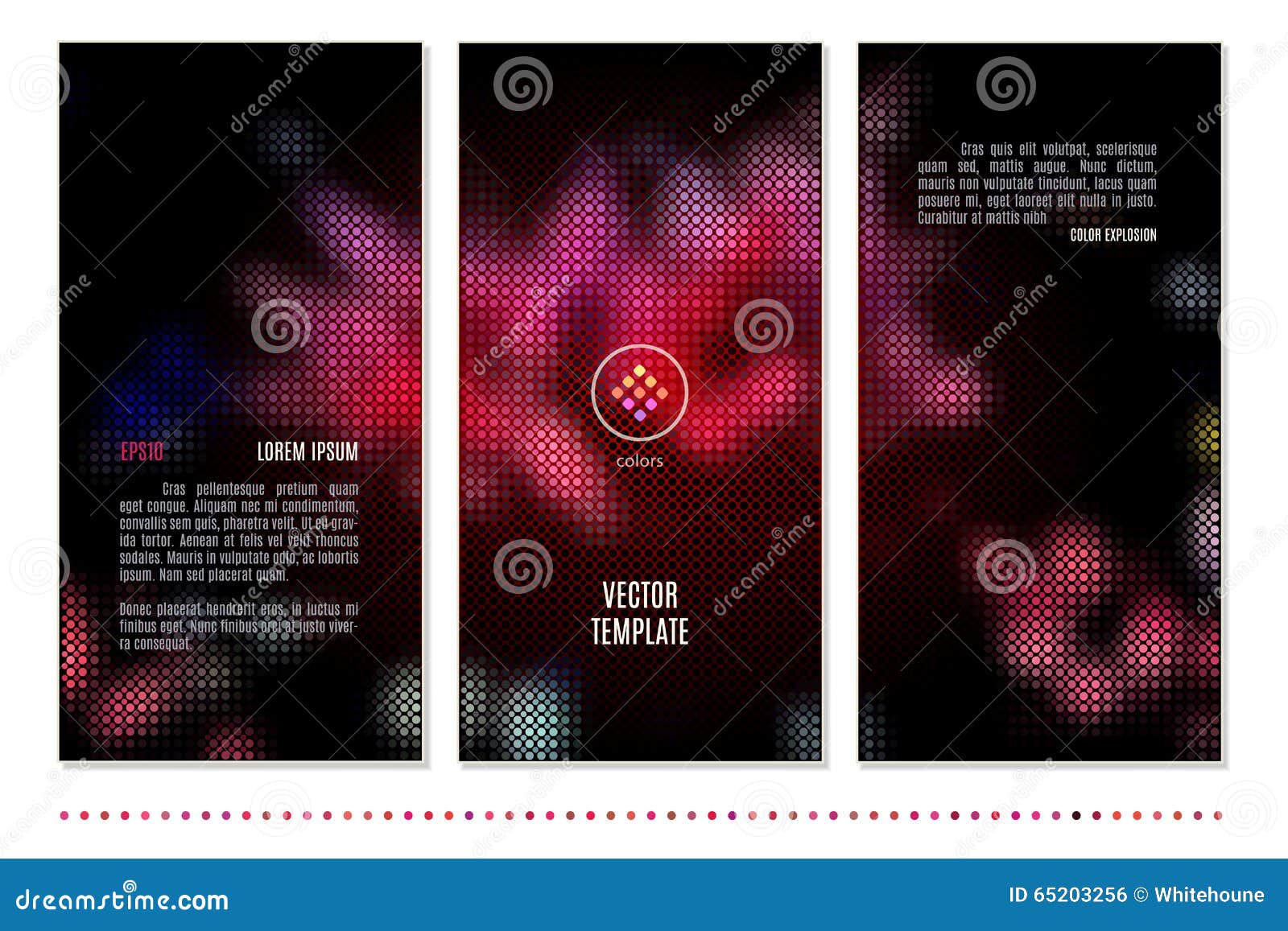 Color Flyer Vector Template Stock Vector - Image: 65203256