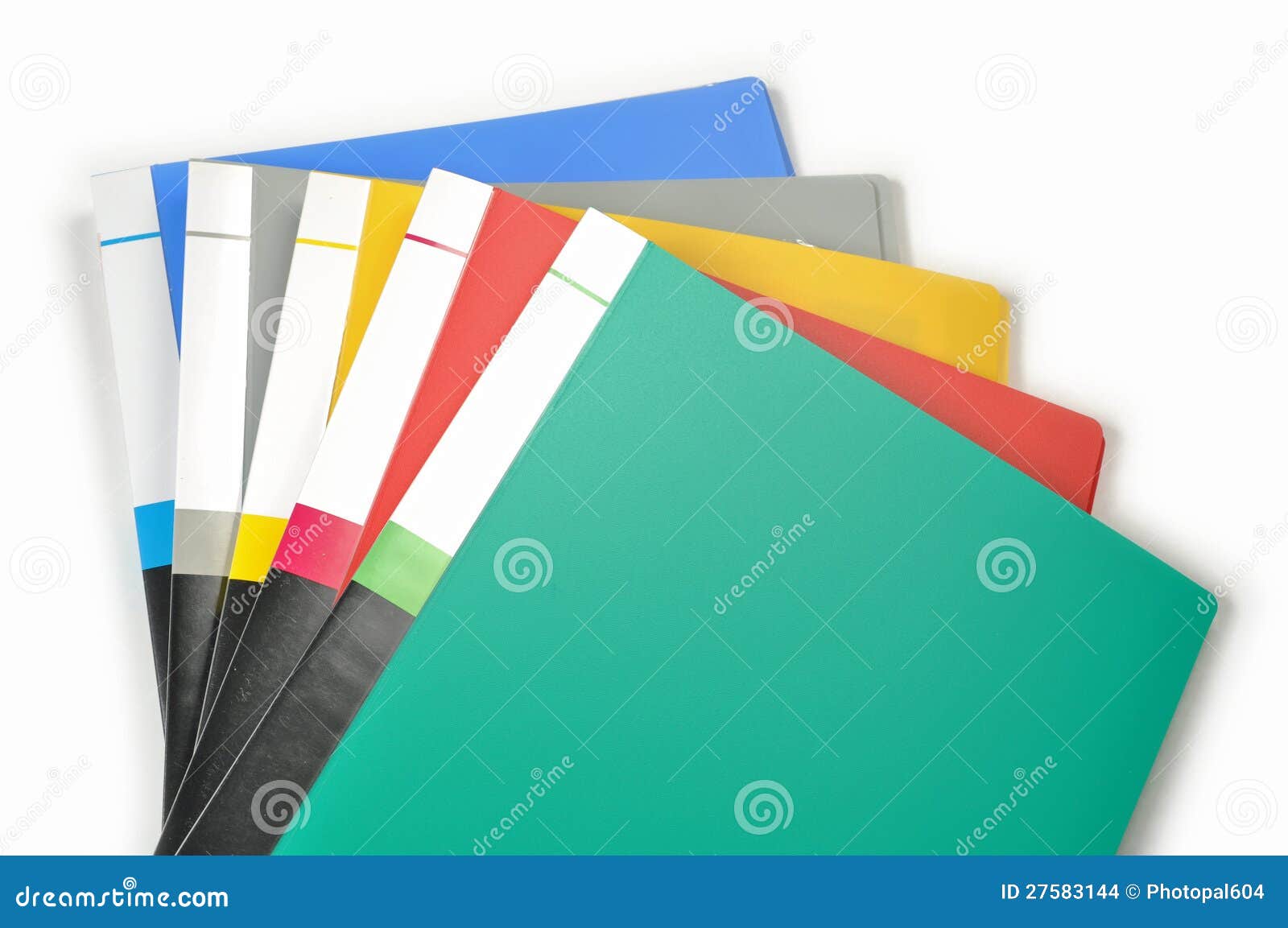 Color of folders stock photo. Image of storage, pins - 27583144