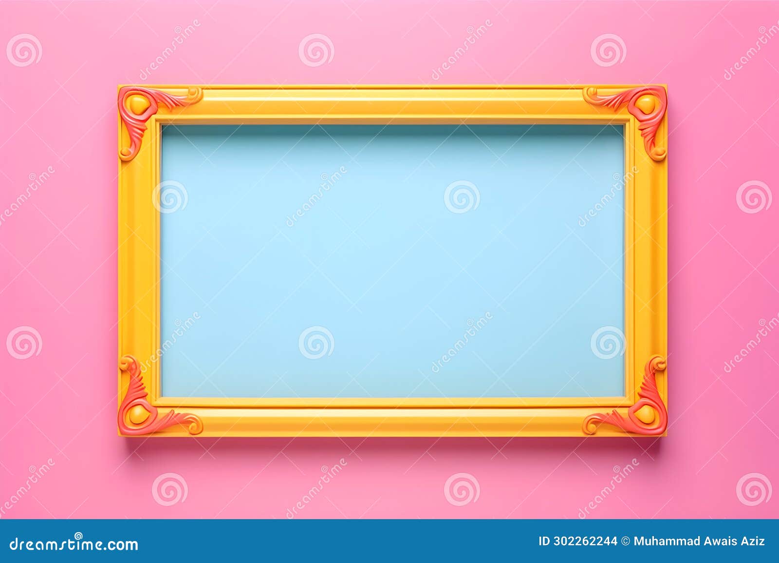 Color Frame on Solid Background - Ai Generated Stock Illustration ...