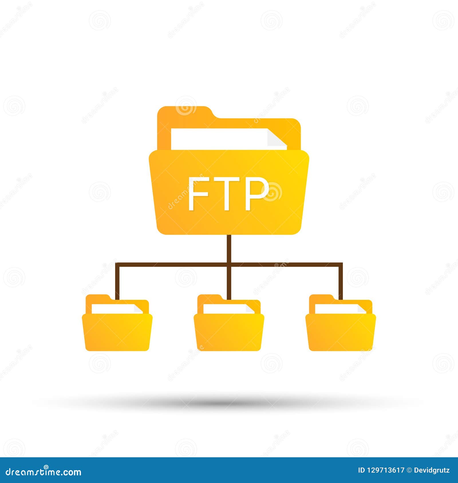 Color Ftp Protocol Simple Icon. Concept of Software Update, Router ...