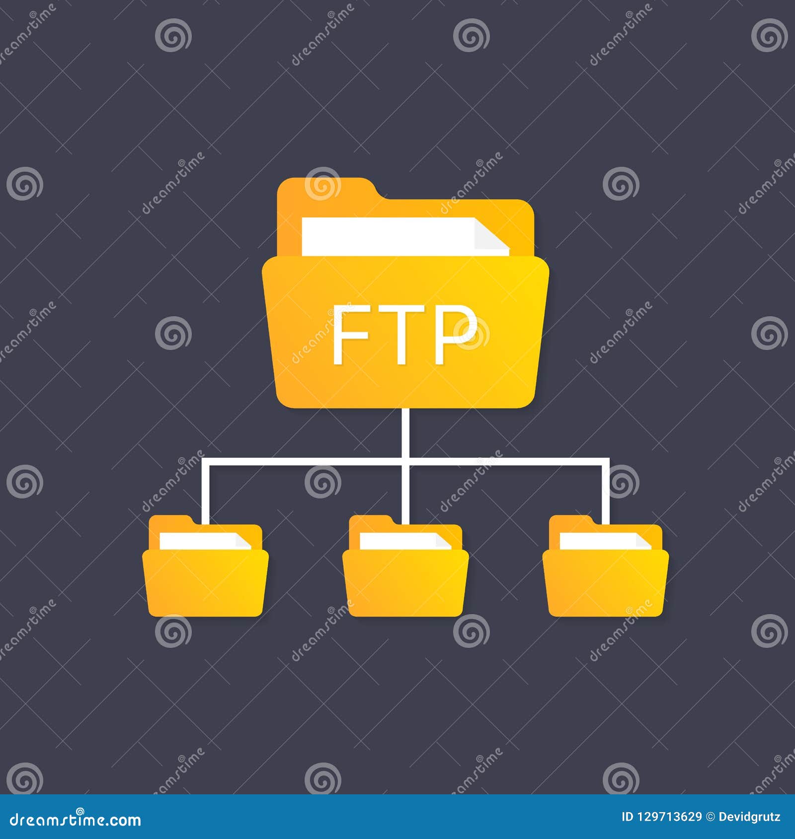 Color Ftp Protocol Simple Icon. Concept of Software Update, Router ...