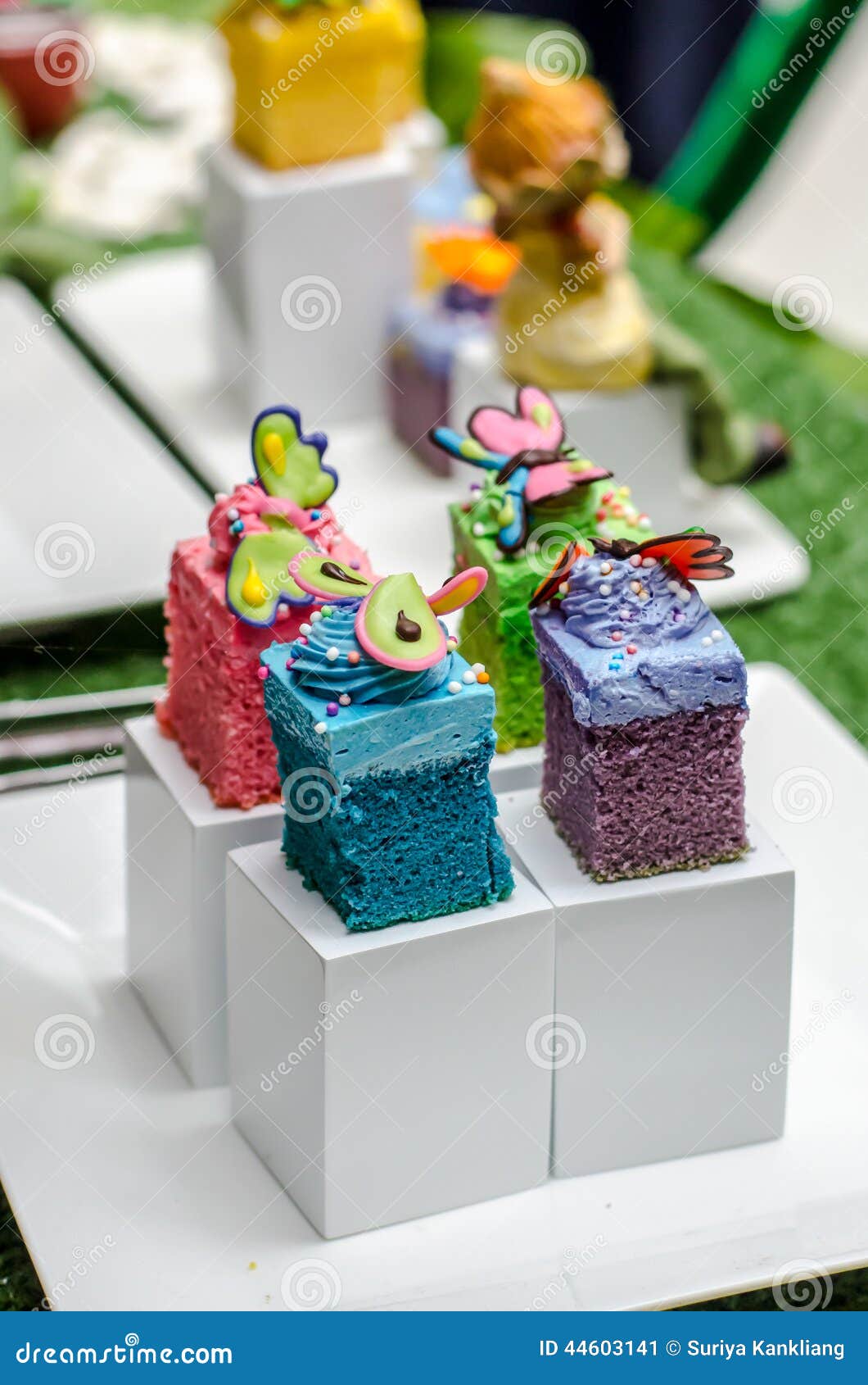 Color full cake stock image. Image of strawberry, glass - 44603141