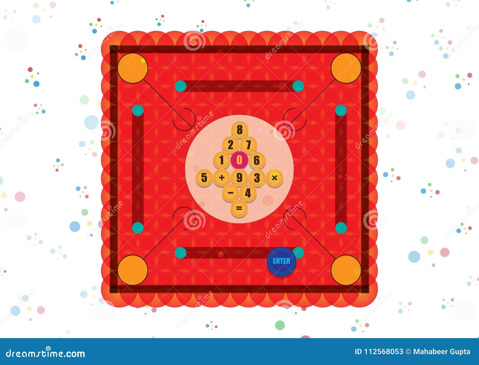 Design About Carrom Boards Cartoon Vector | CartoonDealer.com #184950291