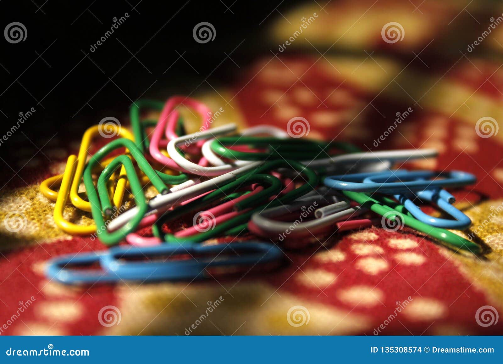 Color full paper clips stock photo. Image of pink, daylight - 135308574