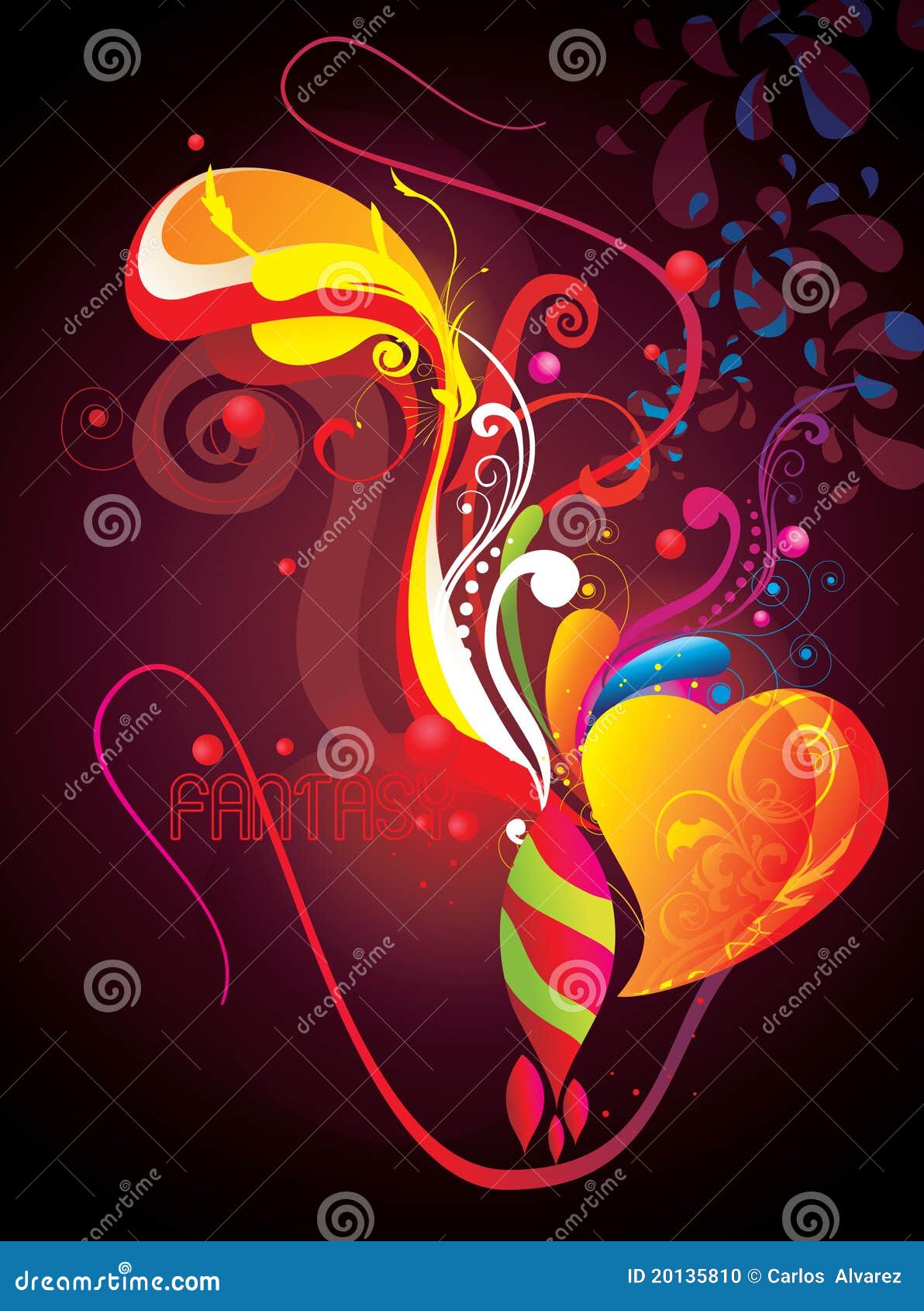 Color fun abstract shapes stock vector. Illustration of design - 20135810