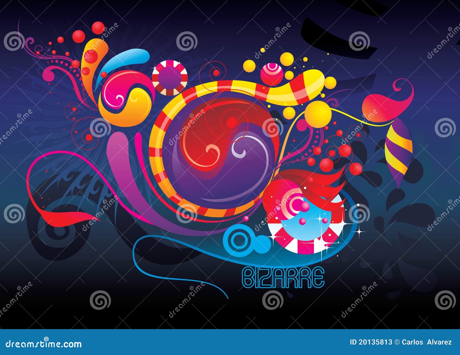 Color fun abstract shapes stock vector. Illustration of circus - 20135813