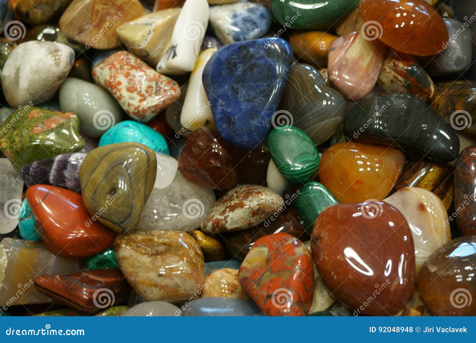 Color Gems Mineral Collection Stock Photo - Image of agate, bright ...