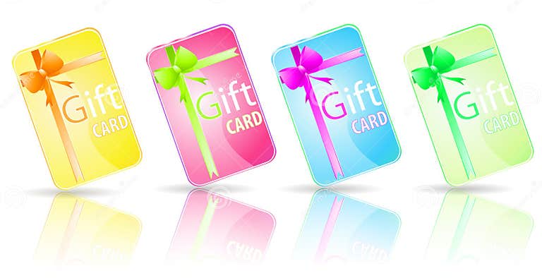 Color gift card stock illustration. Illustration of card - 17675947