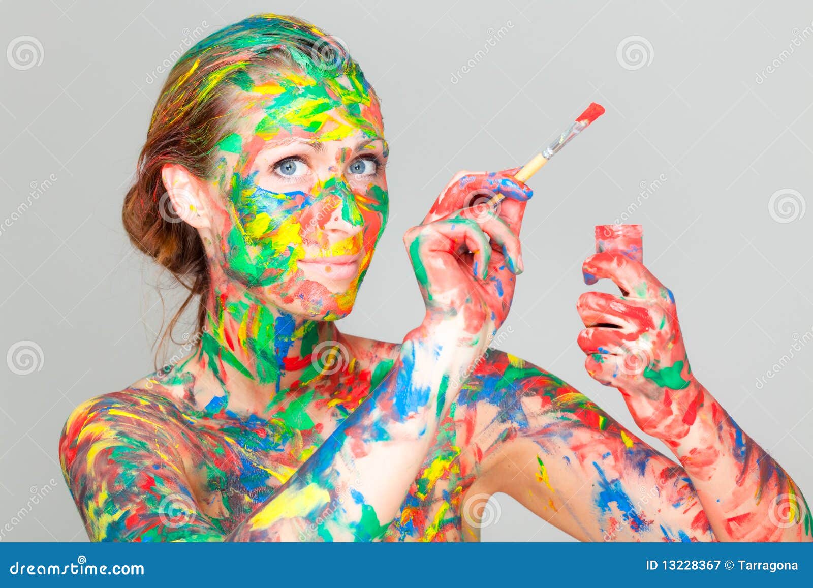 Color girl stock image. Image of woman, human, pretty - 13228367