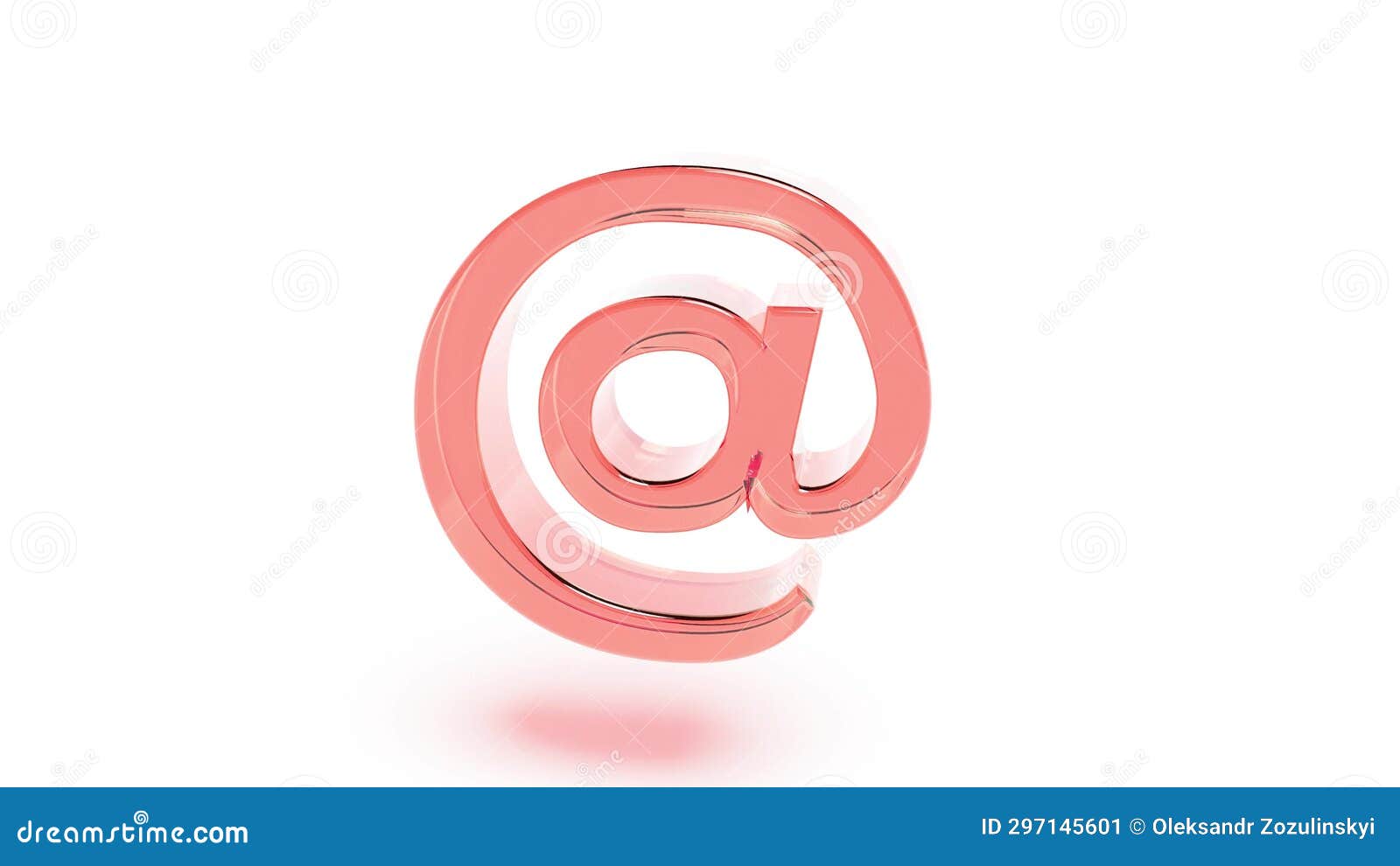 Color Glass Sign E-mail Intro 3d Stock Illustration - Illustration of ...