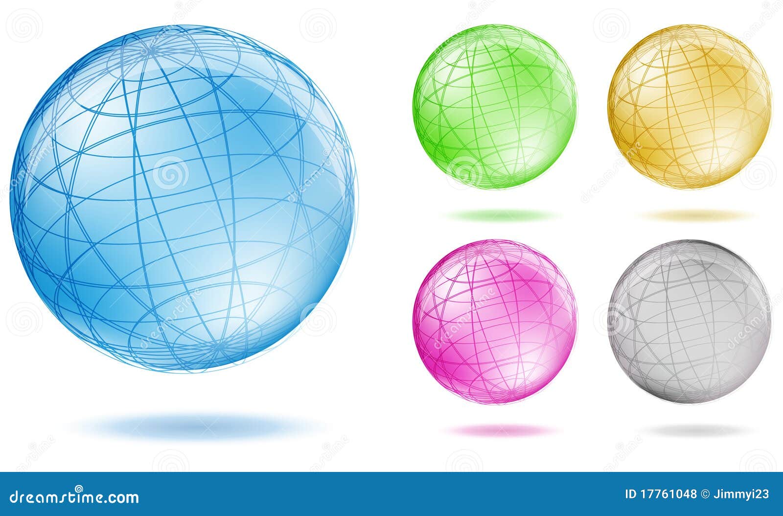 Color globe stock vector. Illustration of parallel, line - 17761048