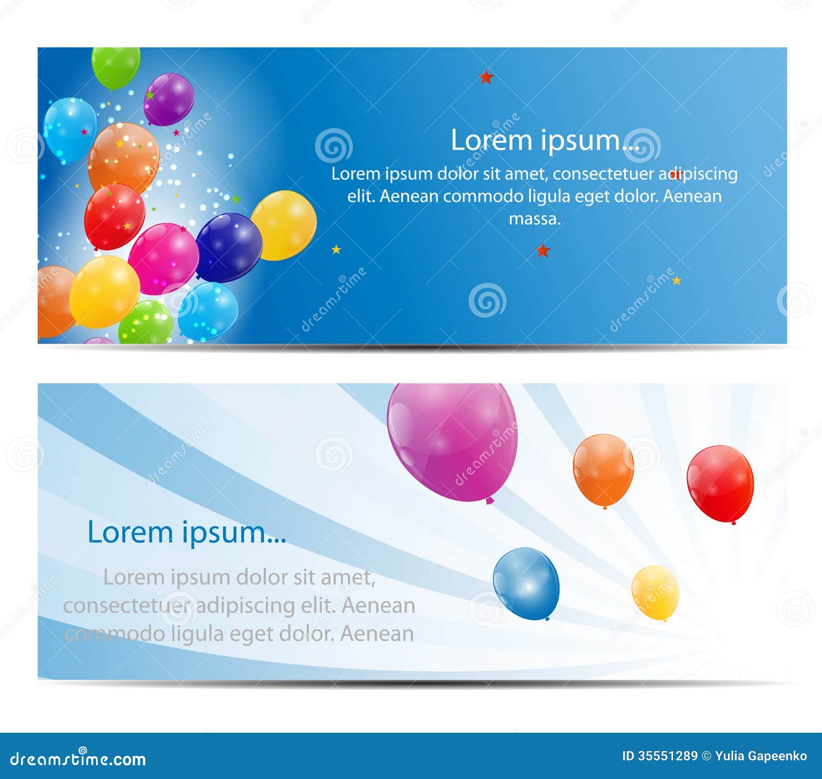 Color Glossy Balloons Card Background Vector Stock Vector ...