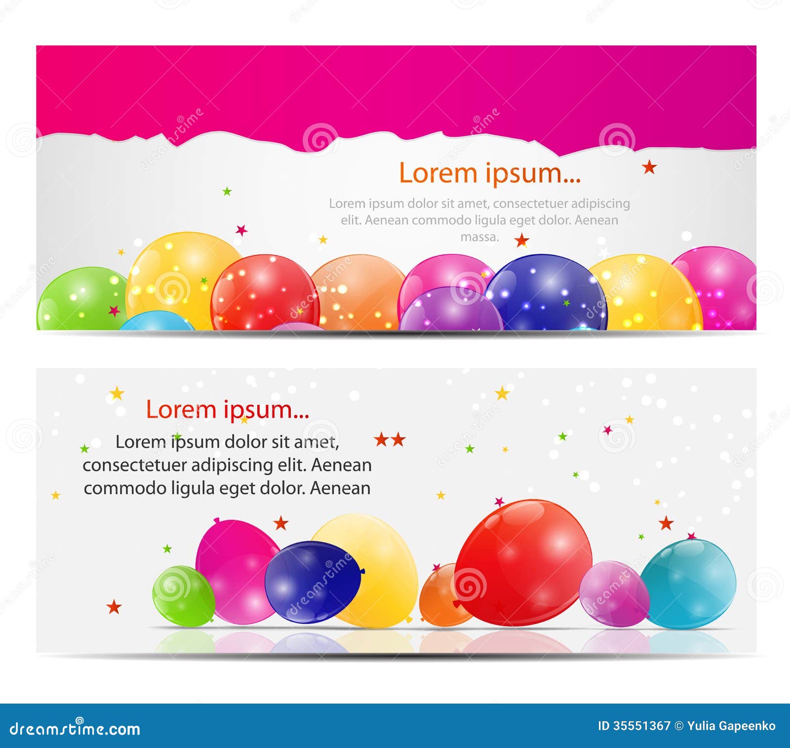 Color Glossy Balloons Card Background Vector Stock Vector ...