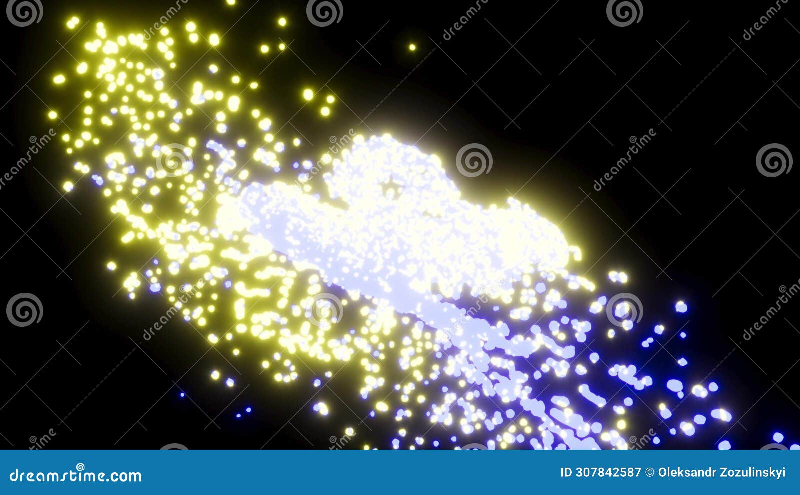 Color Glow Splash on Back Back 3d Stock Illustration - Illustration of ...