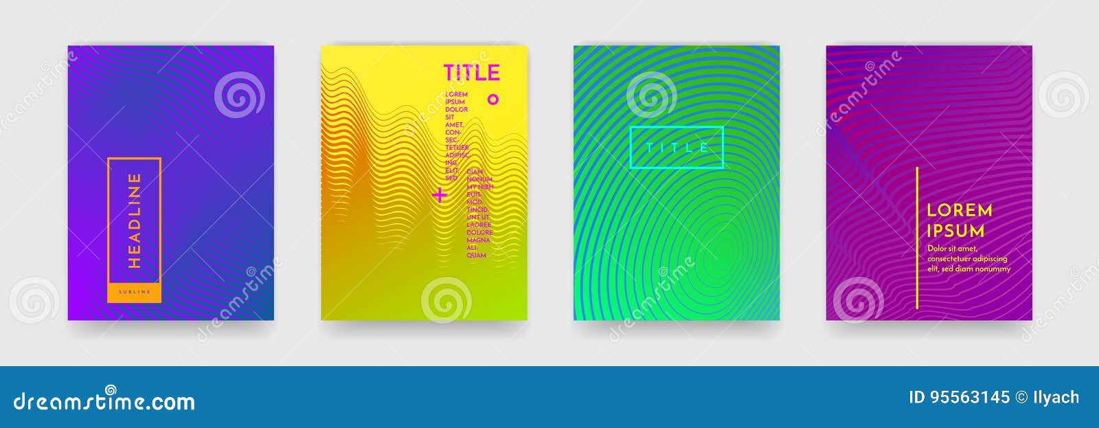 Color Gradient Abstract Geometric Pattern Texture for Book Cover ...