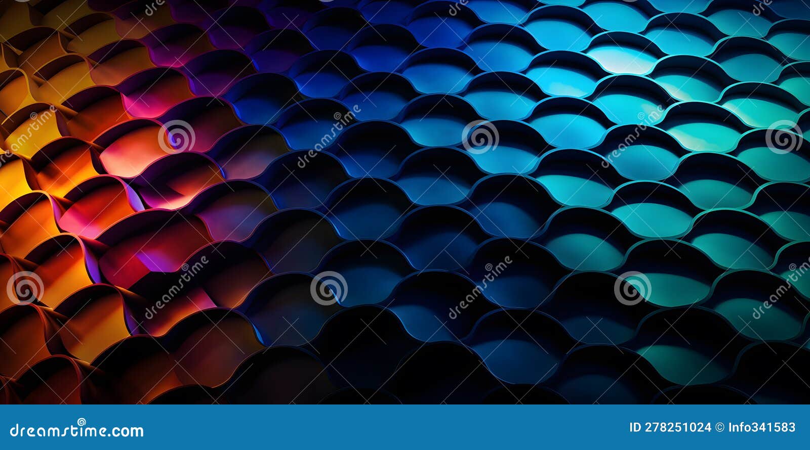 Color Gradient Blur Structures Patterns High Contrast One Generative AI ...