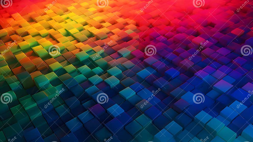 Color Gradient Blur Structures Patterns Two Created with Generative AI ...
