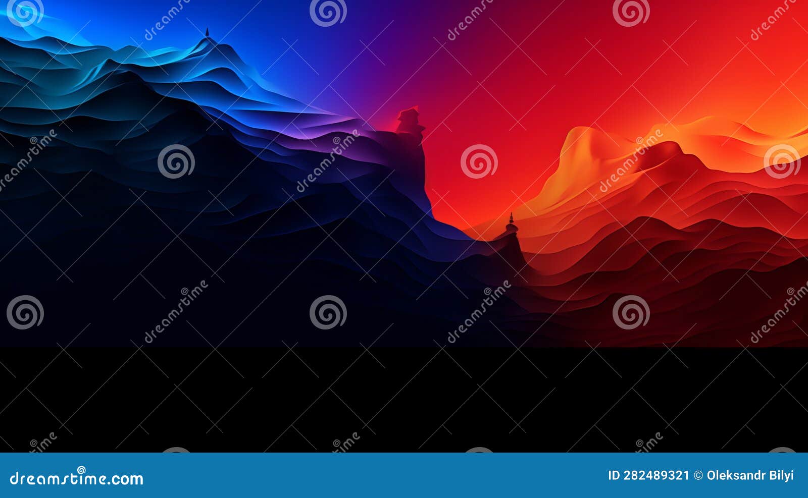 Color Gradient Expressive Papercut Layer Wallpaper Stock Illustration ...