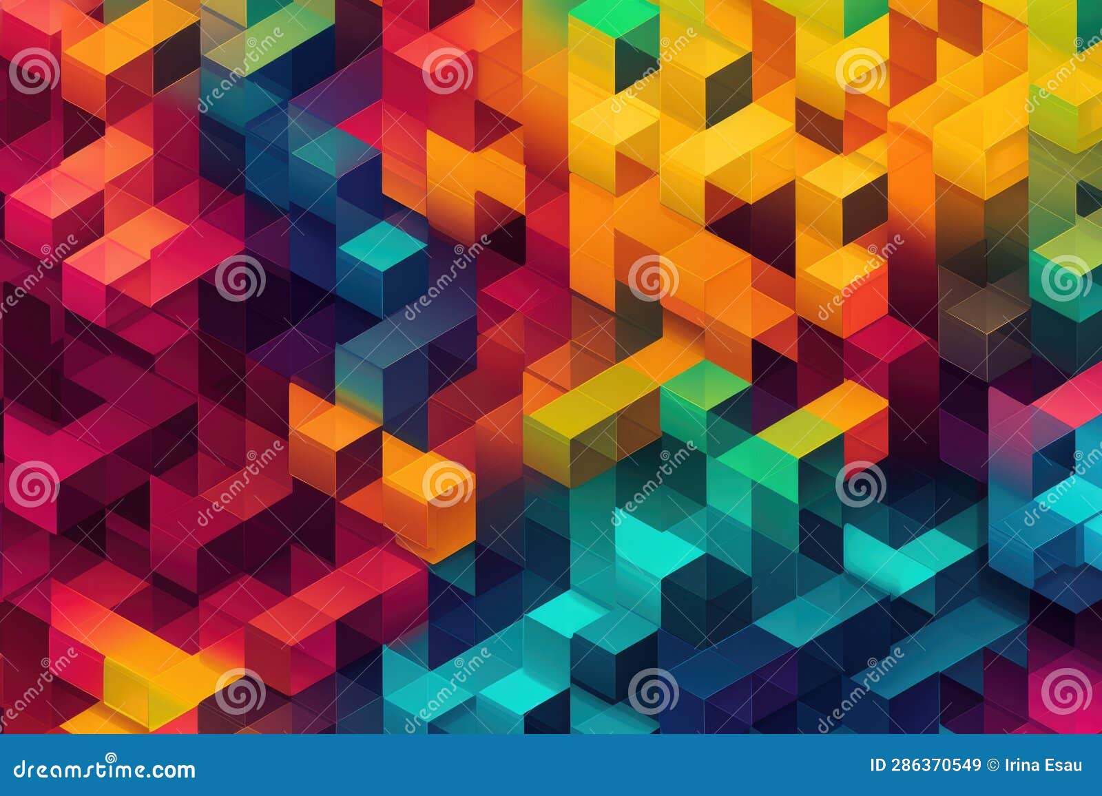 Color Gradient Pixel Pattern Mosaic Stock Image - Image of wallpaper ...