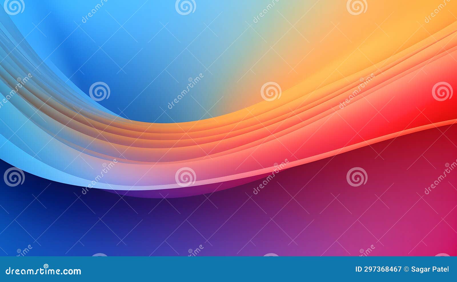 Color Gradient Wave Background Stock Illustration - Illustration of ...