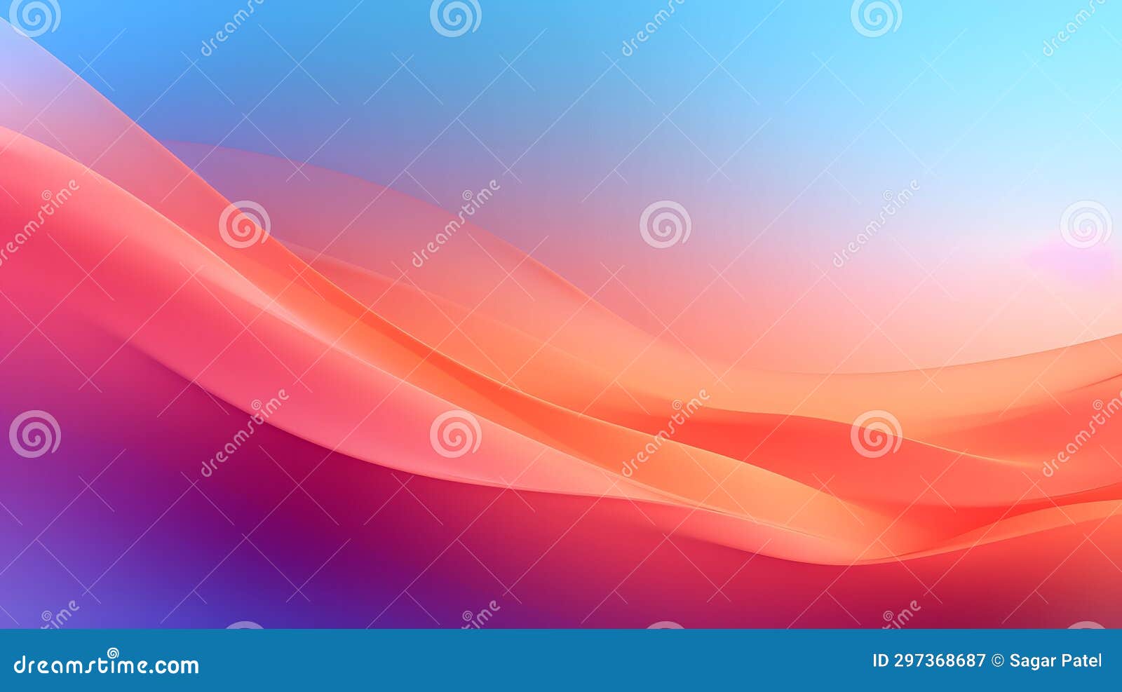 Color Gradient Wave Background Stock Illustration - Illustration of ...