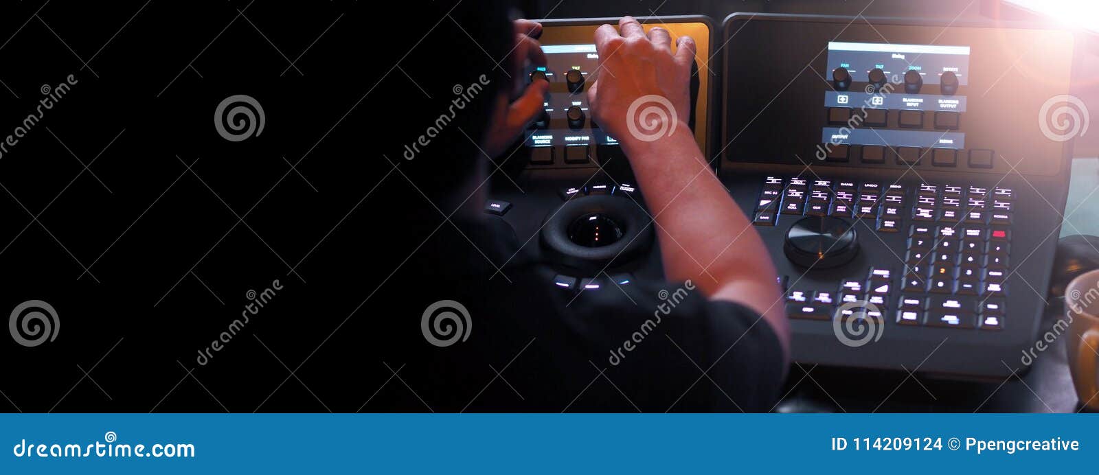 Color Grading Controller Machine in Telecine Lab Stock Photo - Image of ...