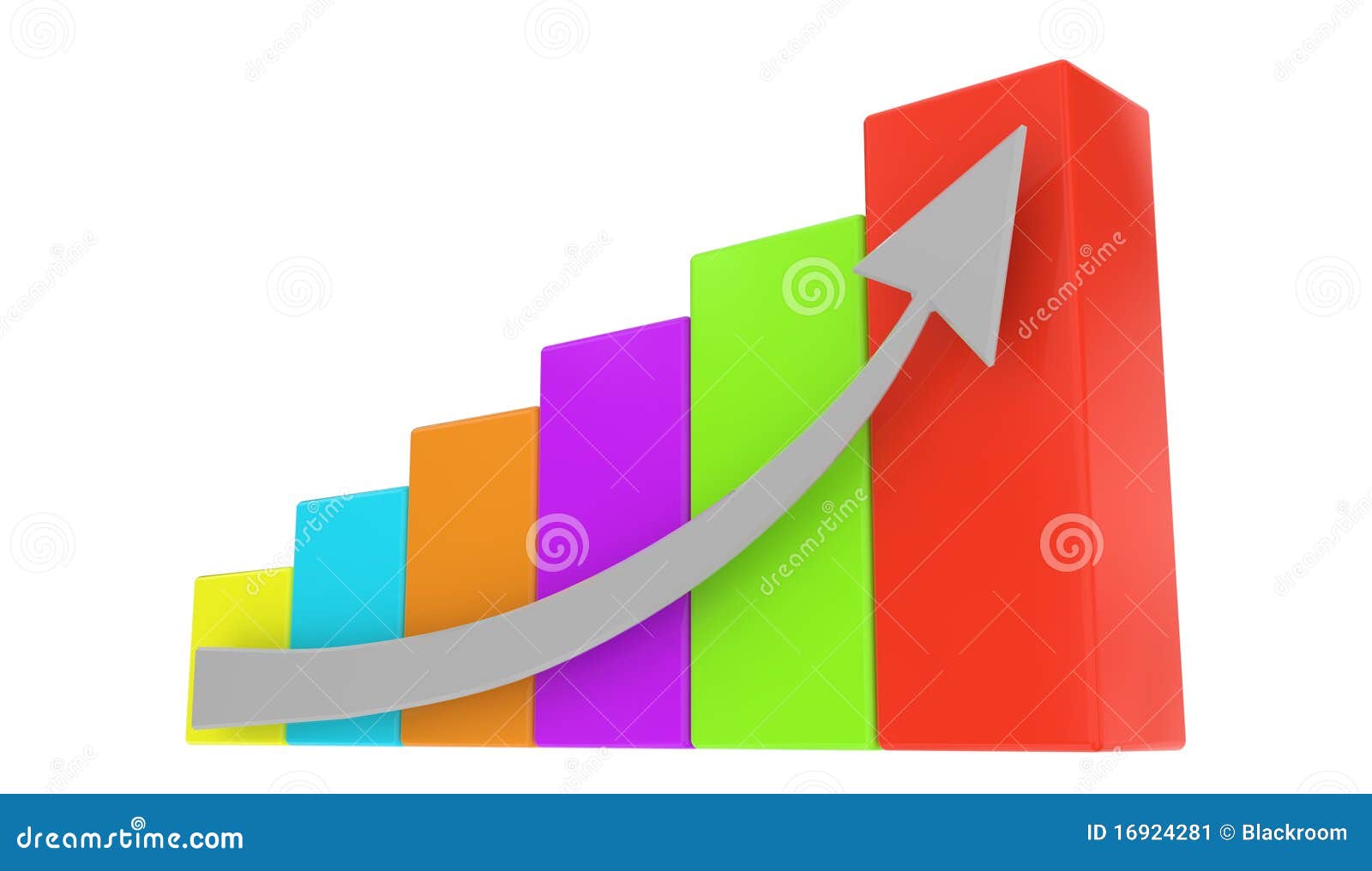 Color graph stock illustration. Illustration of grow - 16924281