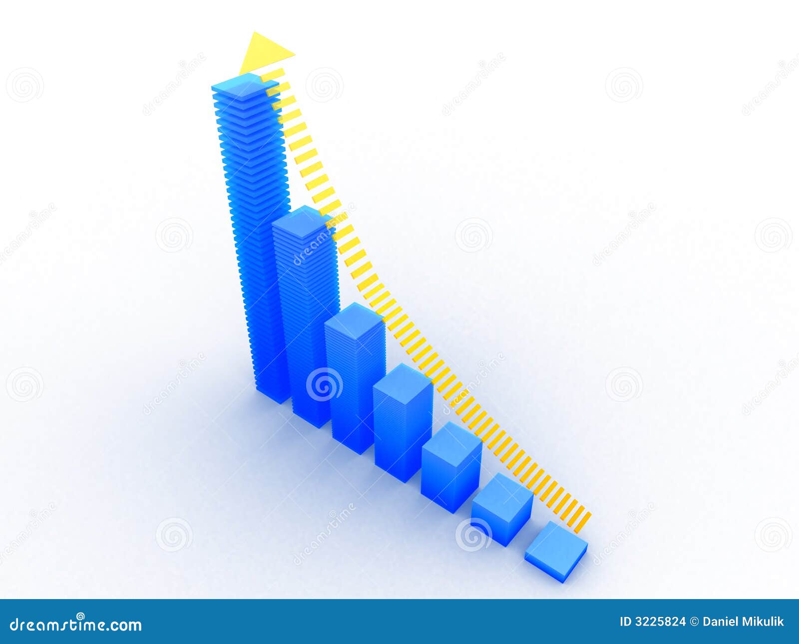 Color Graph stock illustration. Illustration of progress - 3225824