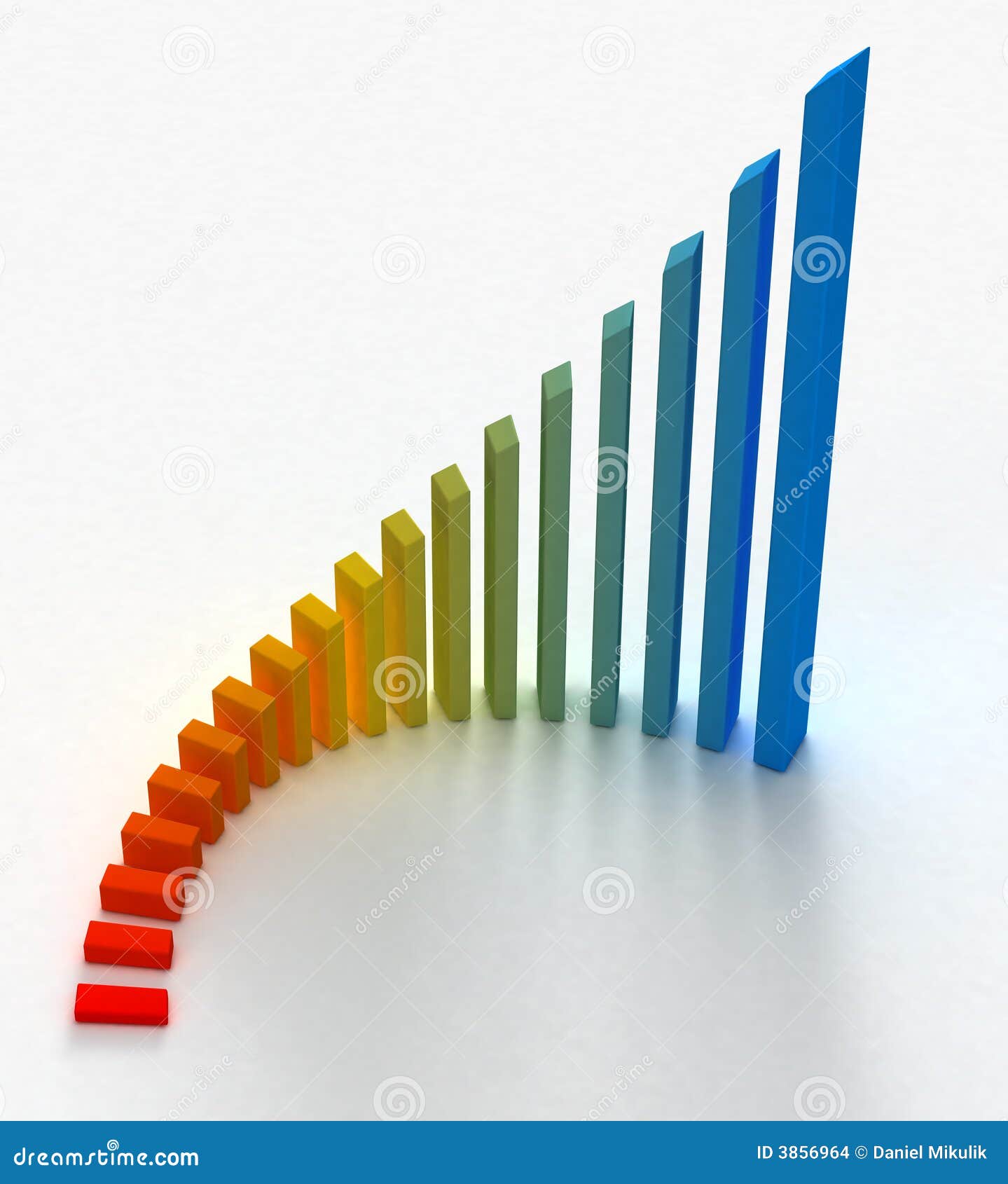 Color Graph stock illustration. Illustration of growth - 3856964