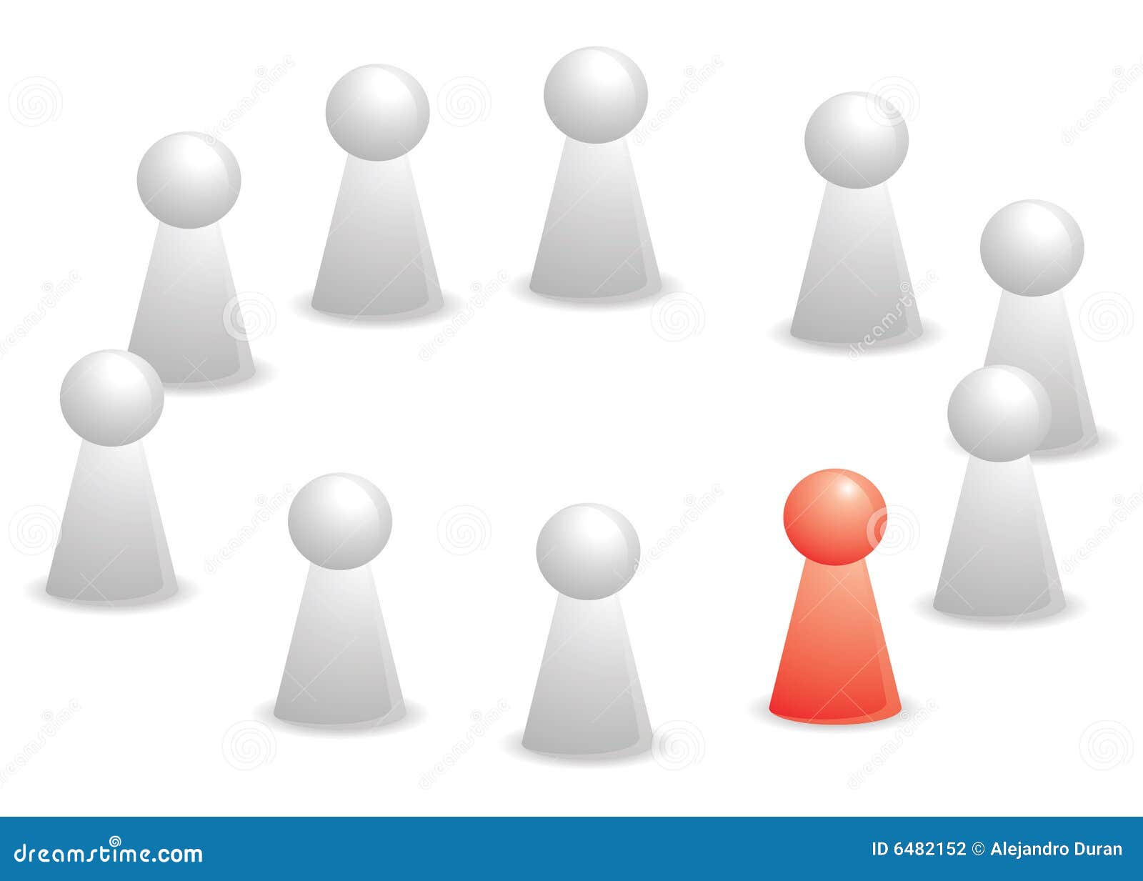 Color Group One Red on Circle Stock Vector - Illustration of figure ...